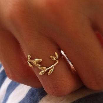 Gold Branch Ring, Adjustable on Luulla