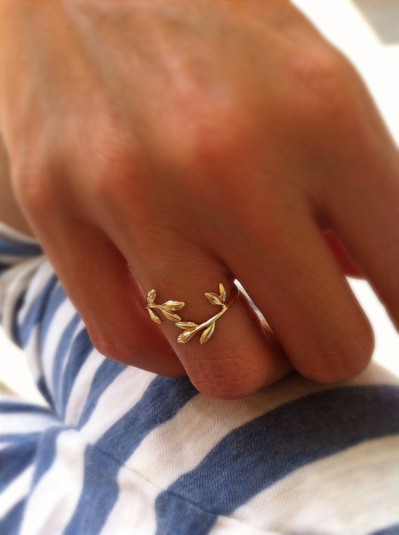 Gold Branch Ring, Adjustable on Luulla
