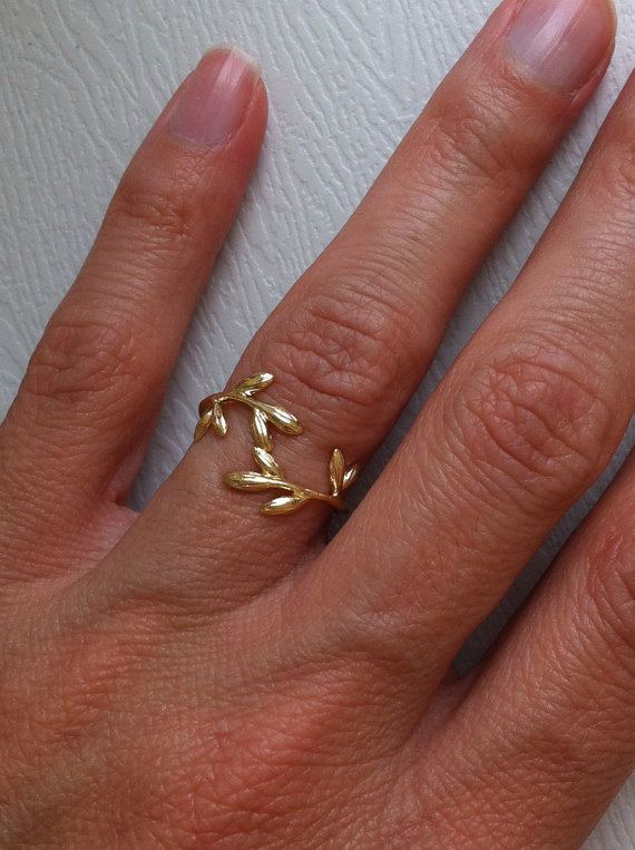Gold Branch Ring, Adjustable on Luulla